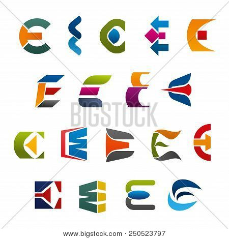 Letter E Icons Vector & Photo (Free Trial) | Bigstock