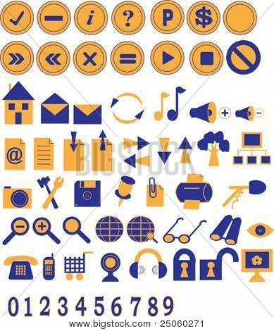 Two-coloured Icons Vector & Photo (Free Trial) | Bigstock