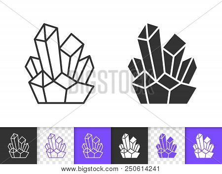 Quartz Crystal Black Vector & Photo (Free Trial) | Bigstock