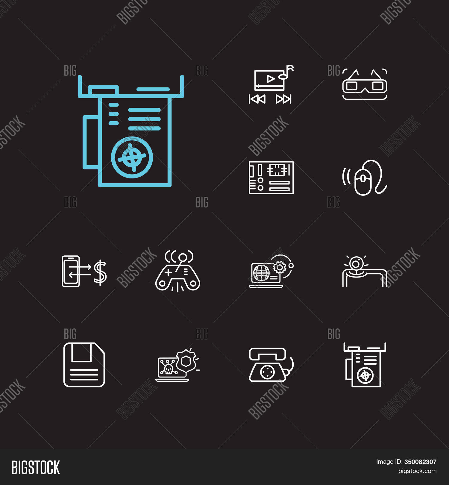 Hardware Icons Set. 3d Image & Photo (Free Trial) | Bigstock