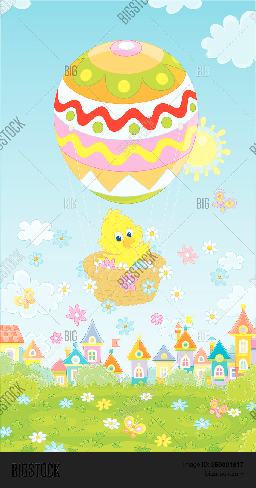 Little Easter Chick Vector & Photo (Free Trial) | Bigstock