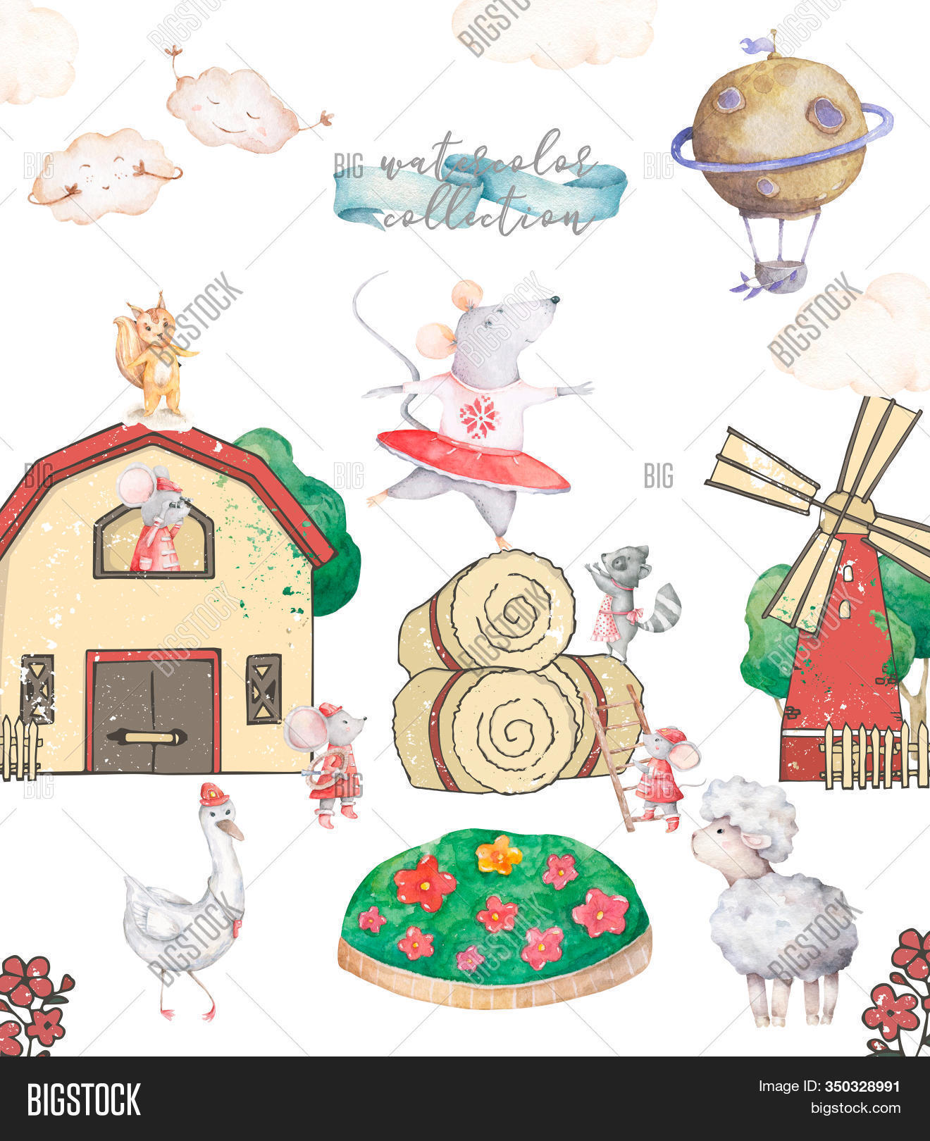 Cute Barn Various Farm Image & Photo (Free Trial) | Bigstock