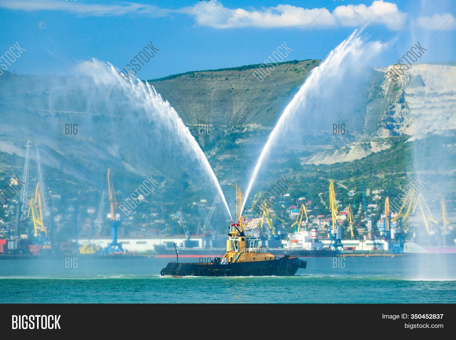 Floating Tug Boat Image & Photo (Free Trial) | Bigstock