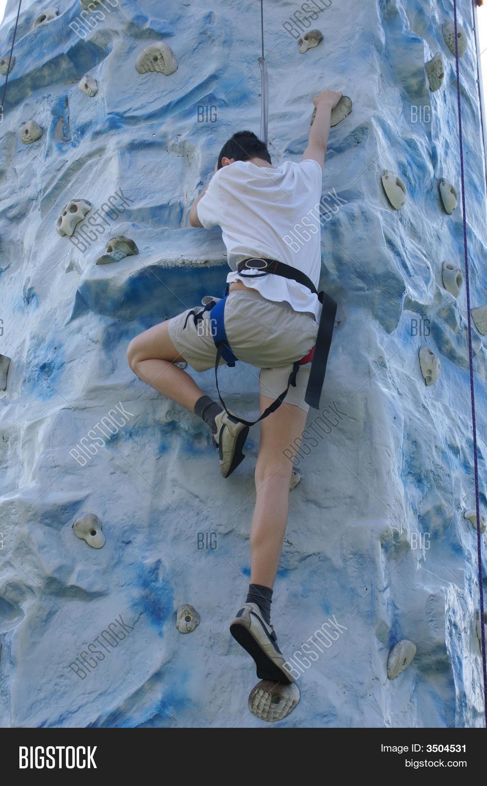Teen Climbing Wall. Image & Photo (Free Trial) | Bigstock