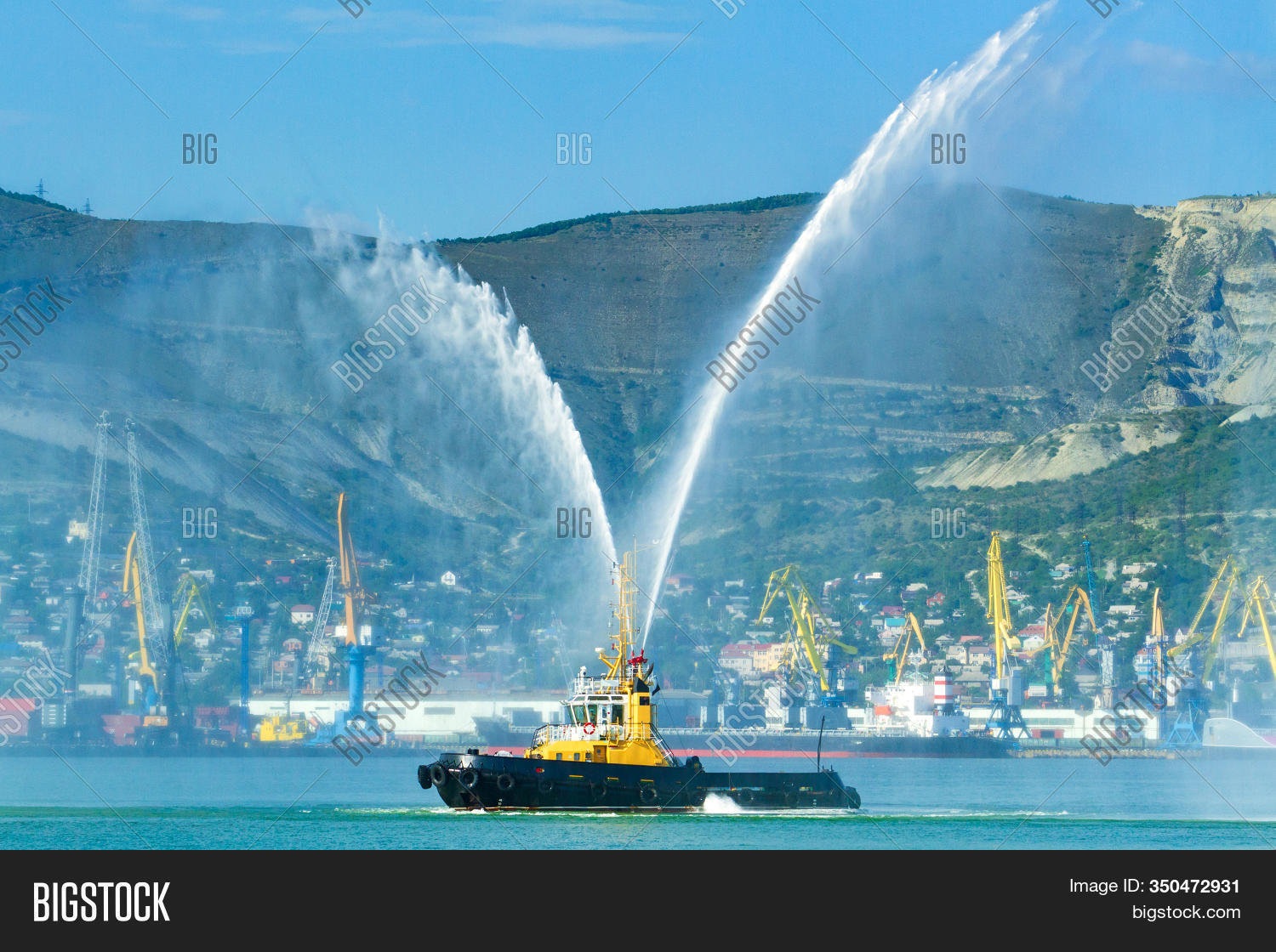 Floating Tug Boat Image & Photo (Free Trial) | Bigstock