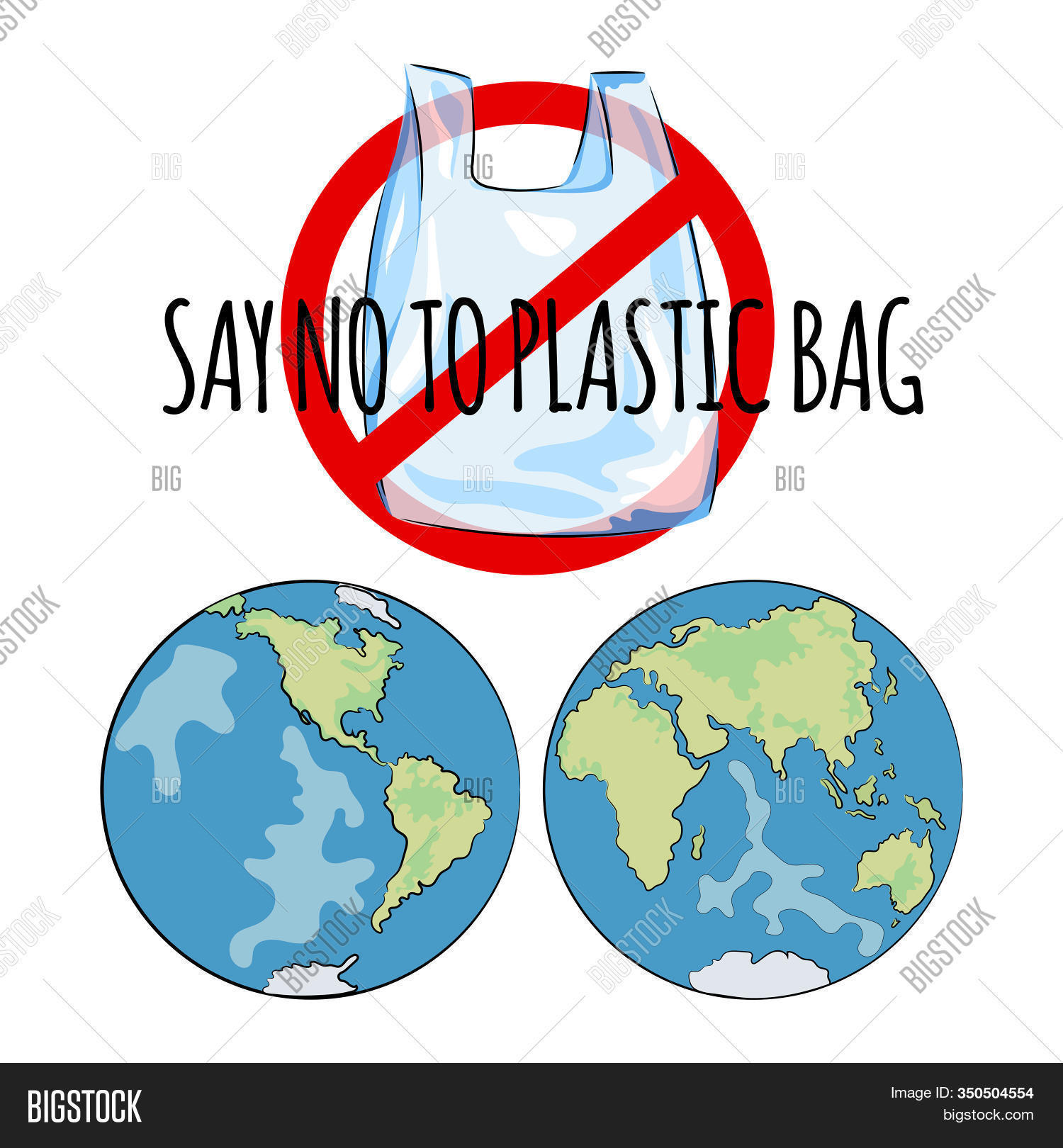 World No Plastic Vector & Photo (Free Trial) | Bigstock