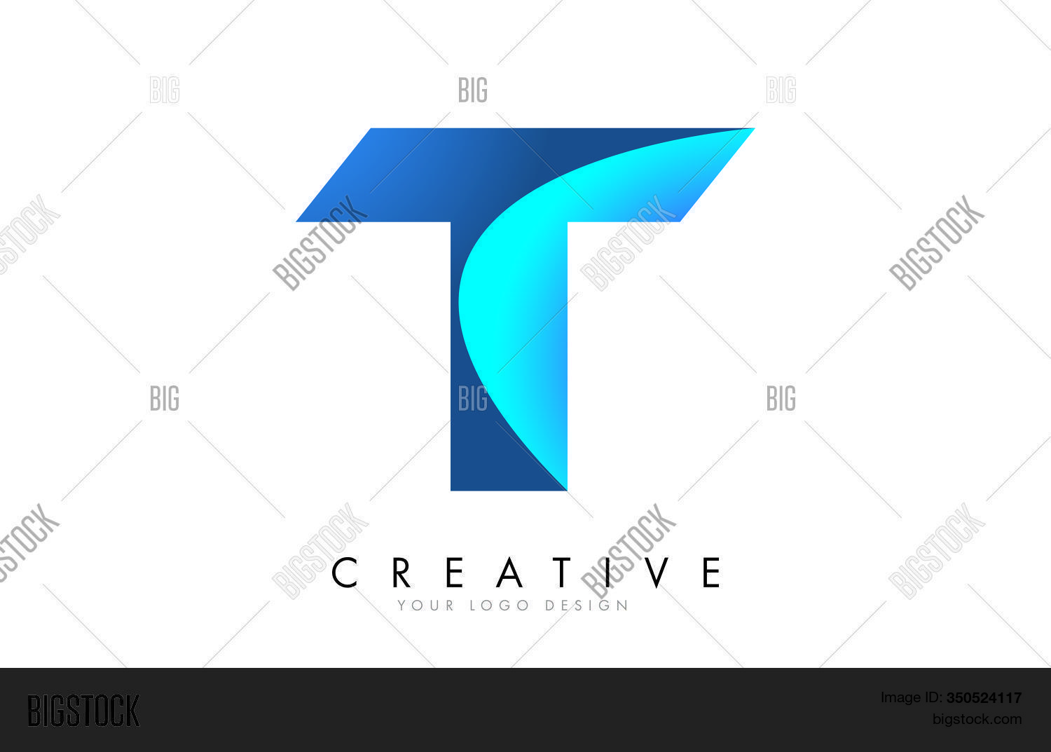 T Letter Logo Design Vector & Photo (Free Trial) | Bigstock