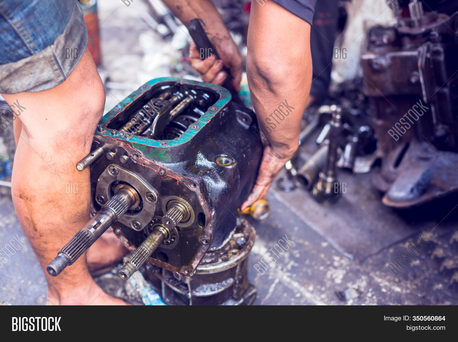 Mechanic Fixing Old Image & Photo (Free Trial) | Bigstock