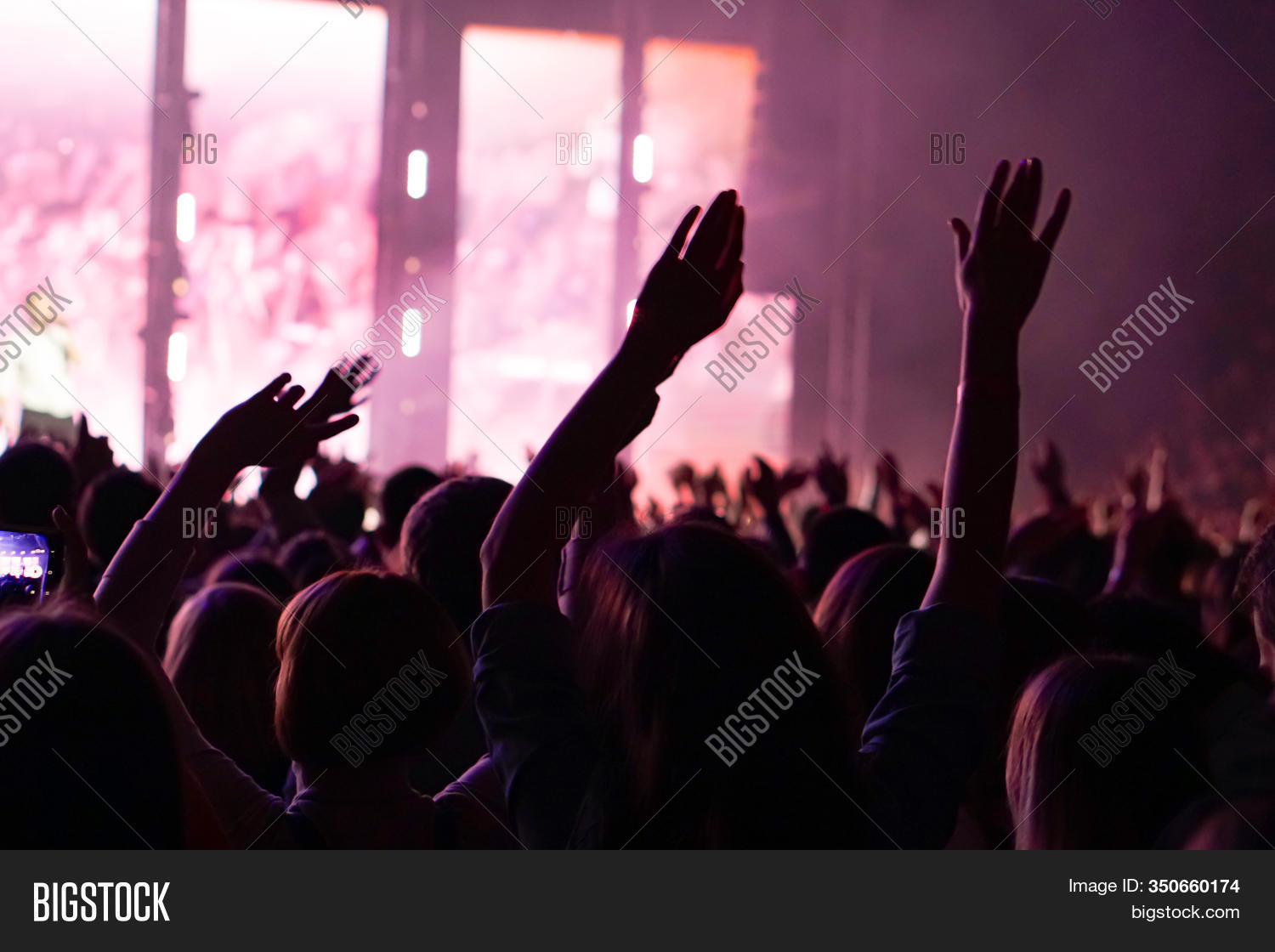 Crowd Cheering Hands Image & Photo (Free Trial) | Bigstock