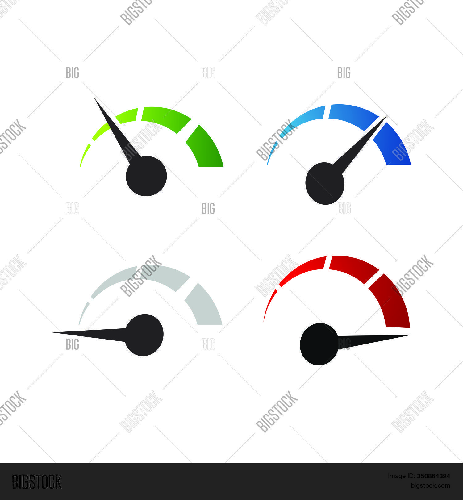Set Creative Gauge Vector & Photo (Free Trial) | Bigstock