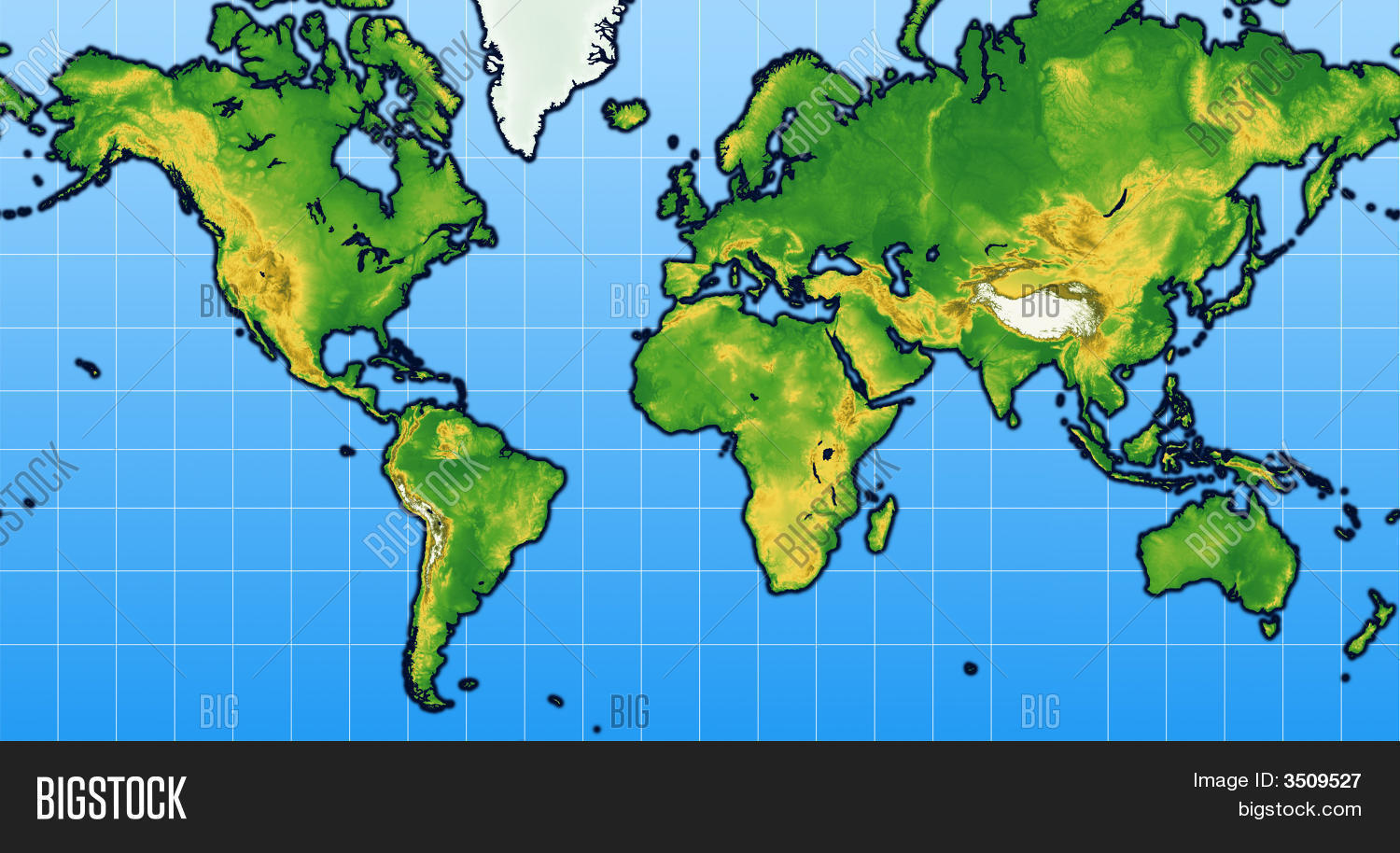 World Map Mercator Image & Photo (Free Trial) | Bigstock
