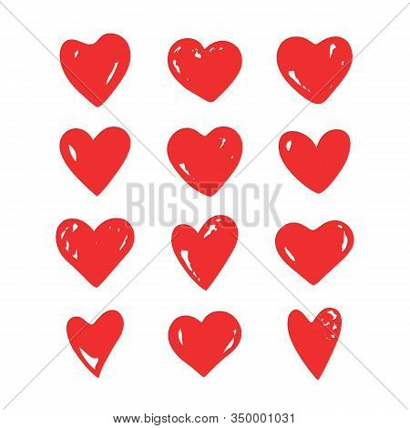 Hand Drawn Heart Shape Vector Design Images, Illustrations & Vectors ...