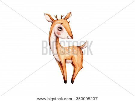 Cartoon Cute Baby Deer Image & Photo (Free Trial) | Bigstock