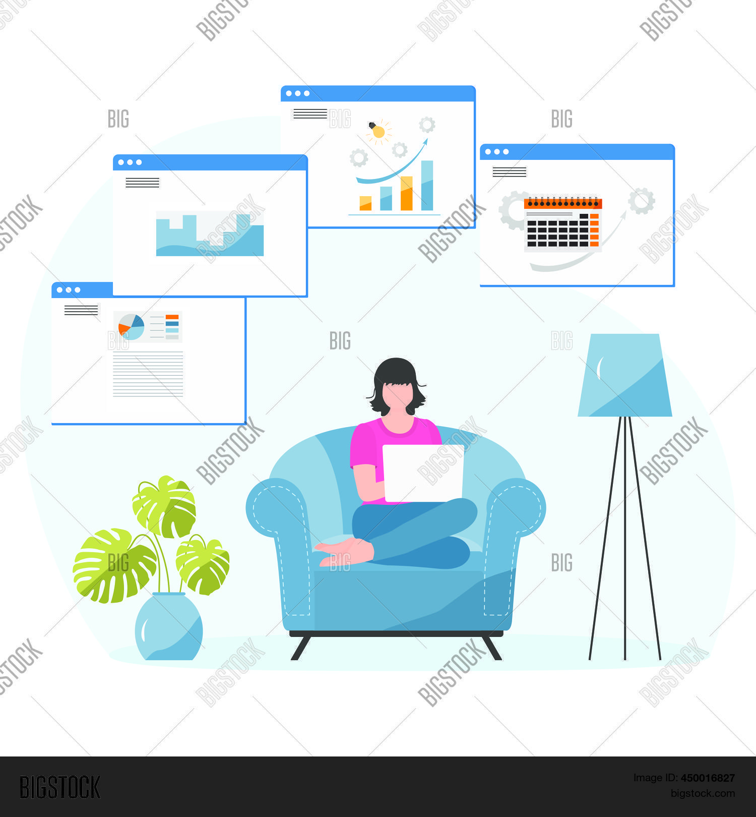 Vector y foto Vector Illustration (prueba gratis) | Bigstock