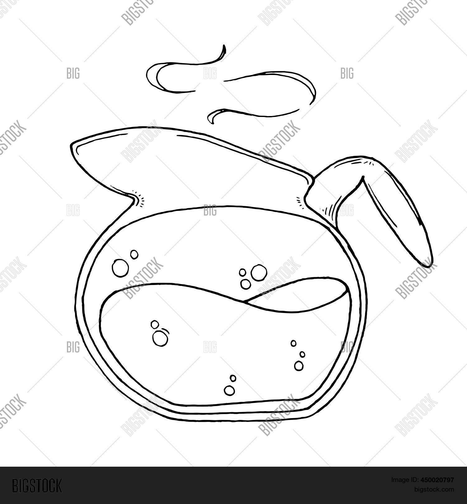 Coffee Pot Sketch Vector & Photo (Free Trial) | Bigstock