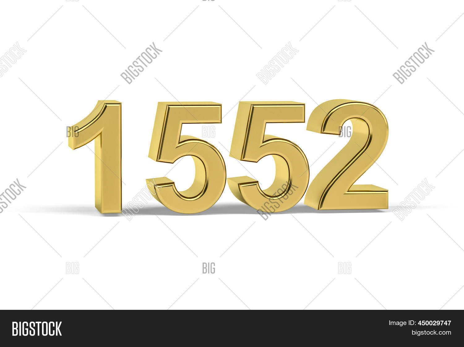 Golden 3d Number 1552 Image & Photo (Free Trial) | Bigstock