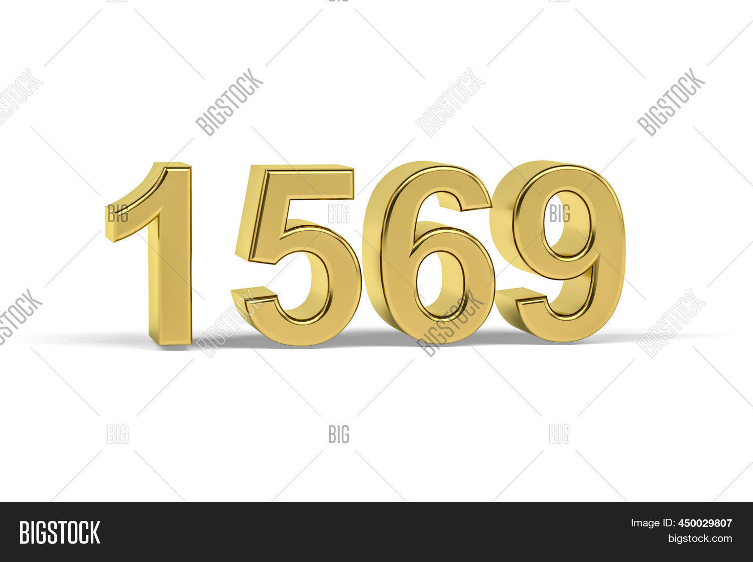 Golden 3d Number 1569 Image & Photo (Free Trial) | Bigstock
