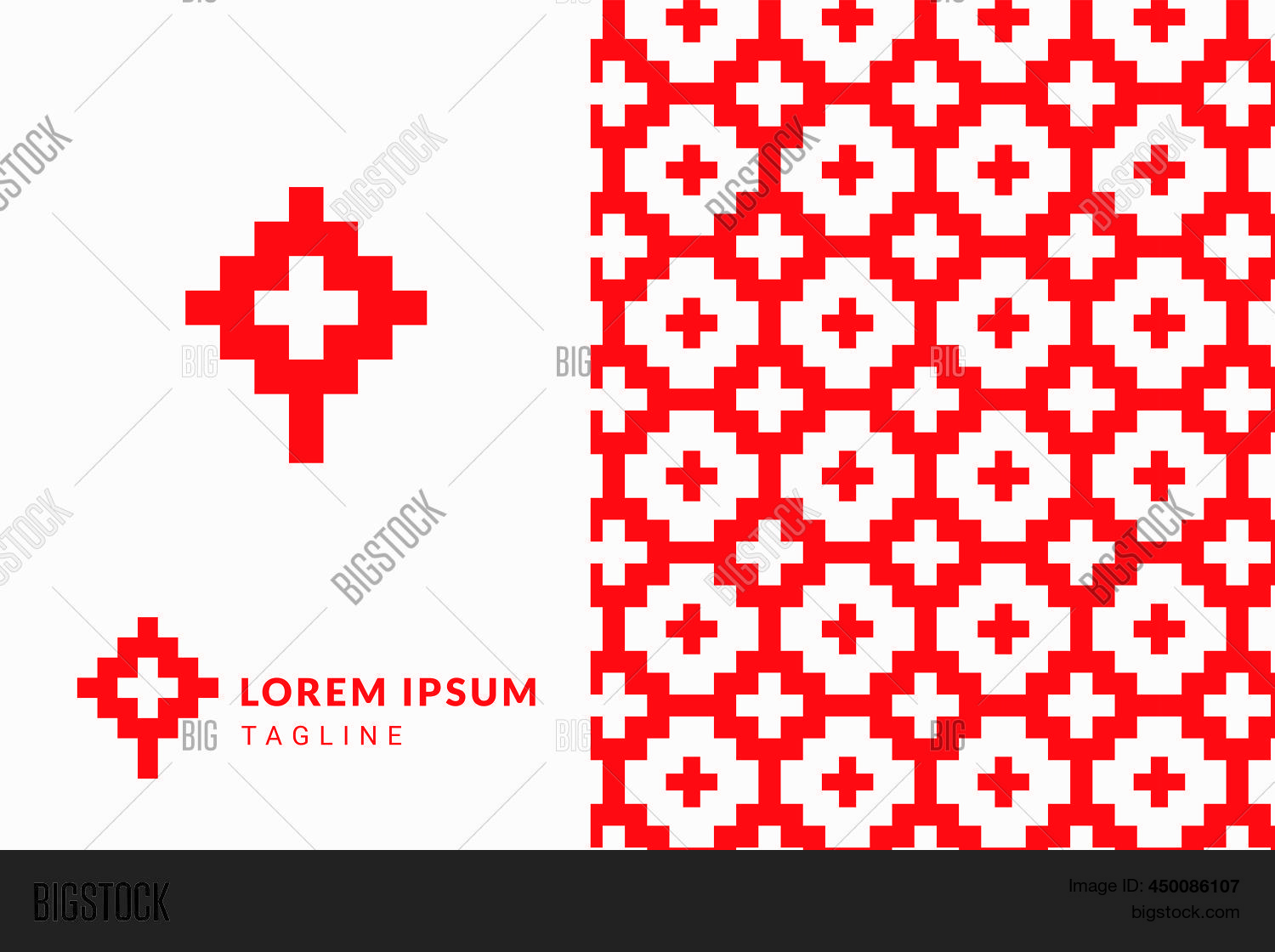 Cross Shaped Logo Vector & Photo (Free Trial) | Bigstock