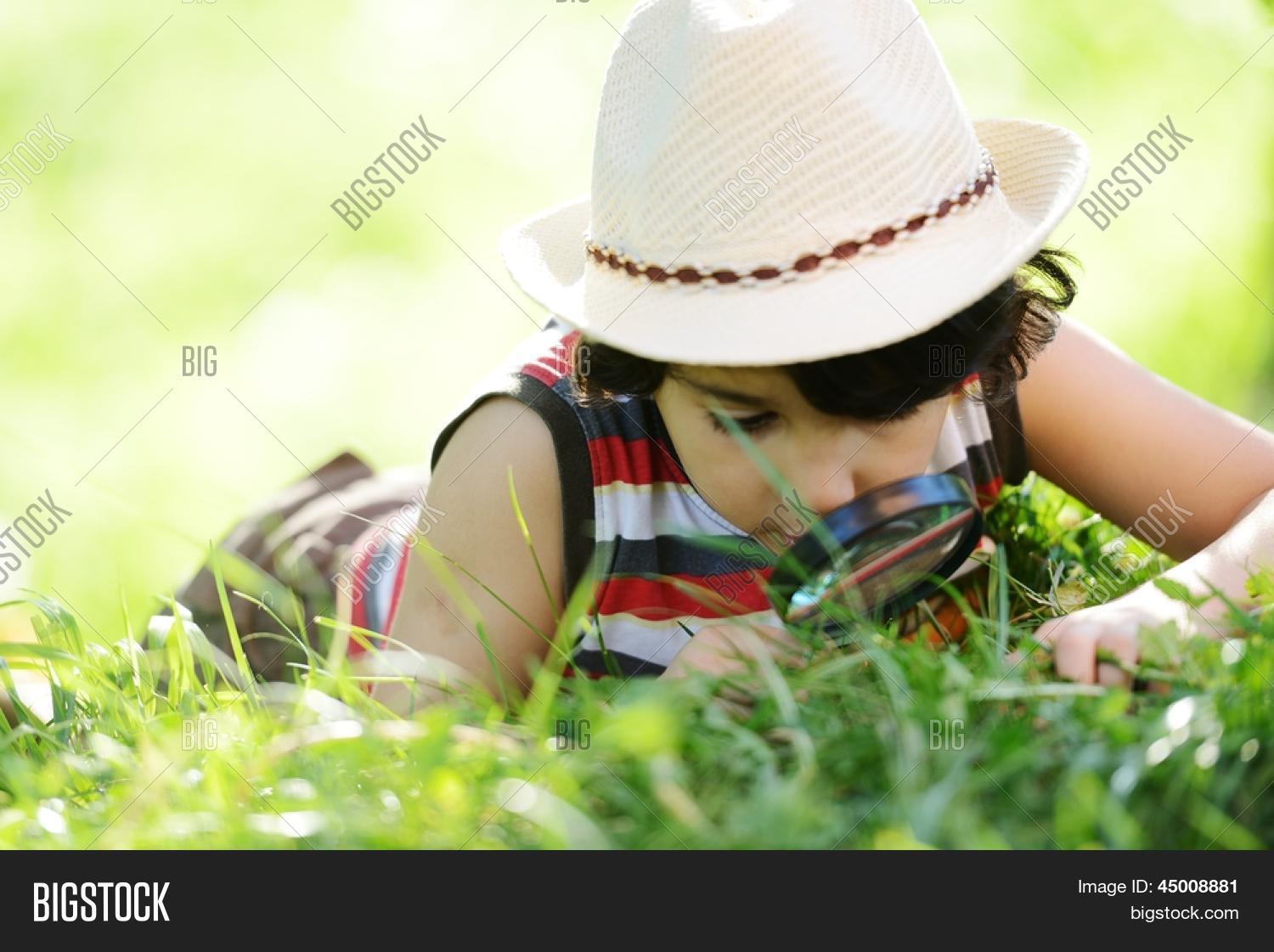 Happy Kid Exploring Image & Photo (Free Trial) | Bigstock