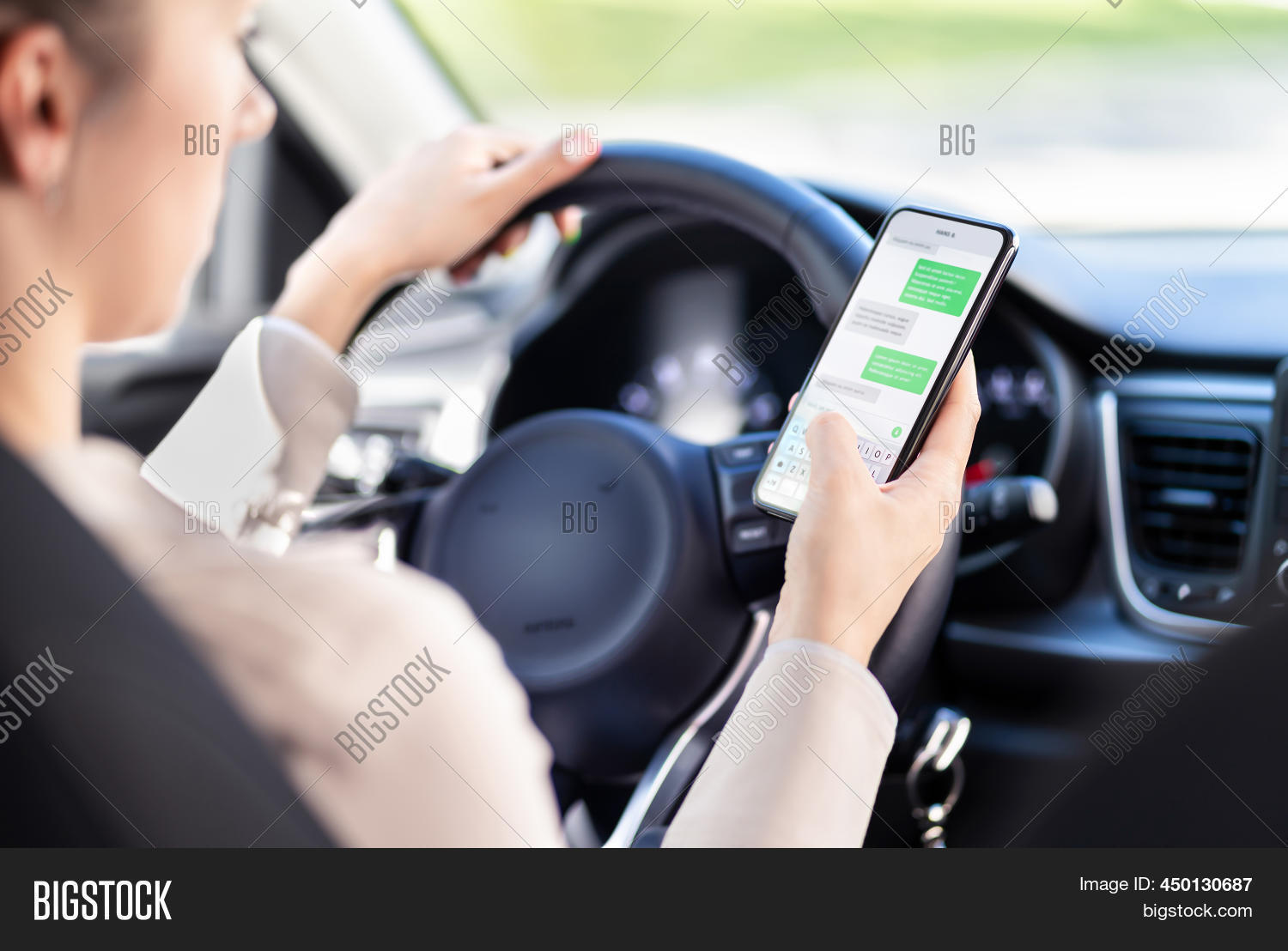 Using Phone While Image & Photo (Free Trial) | Bigstock