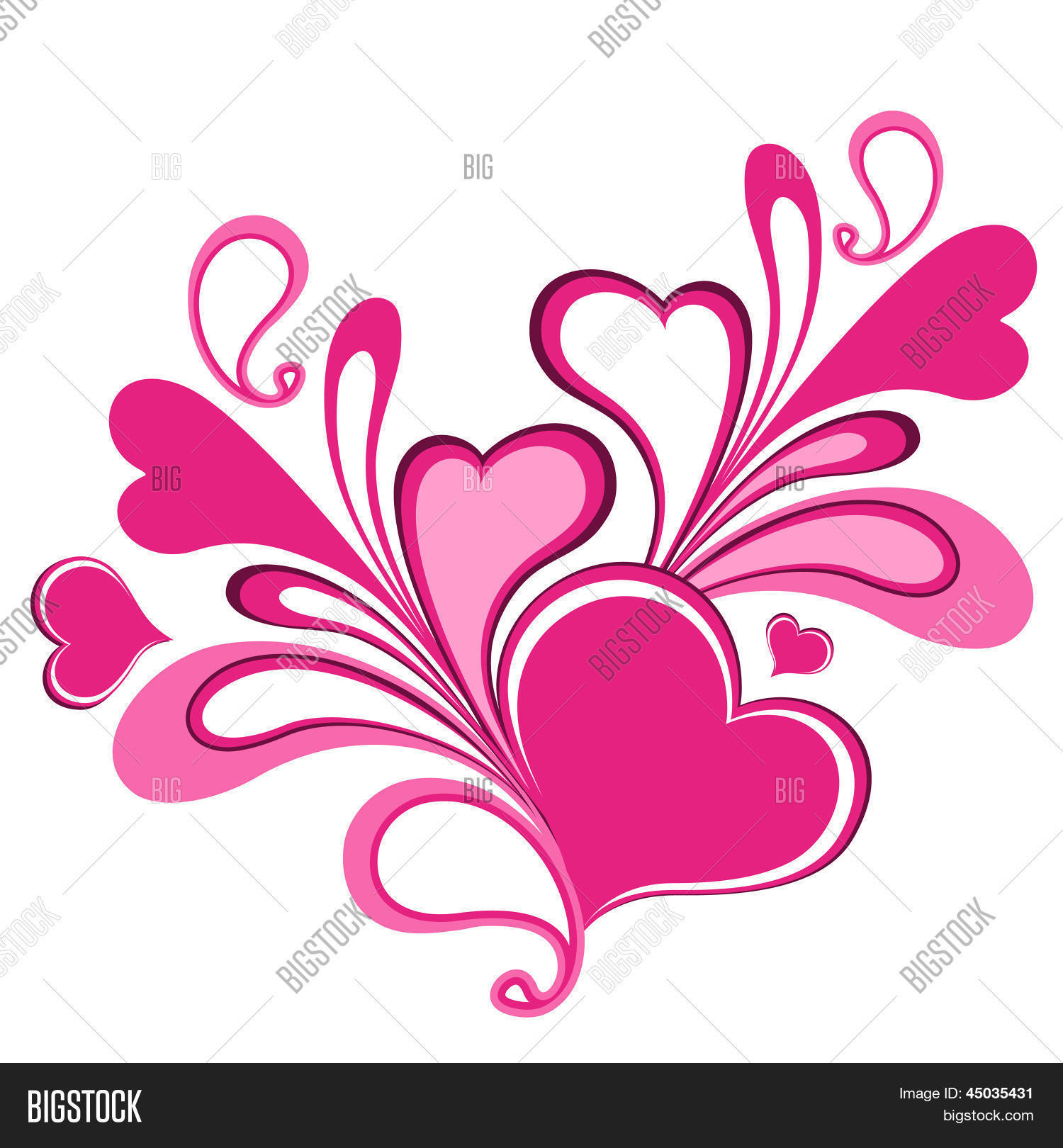 Beautiful Card Heart Vector & Photo (Free Trial) | Bigstock