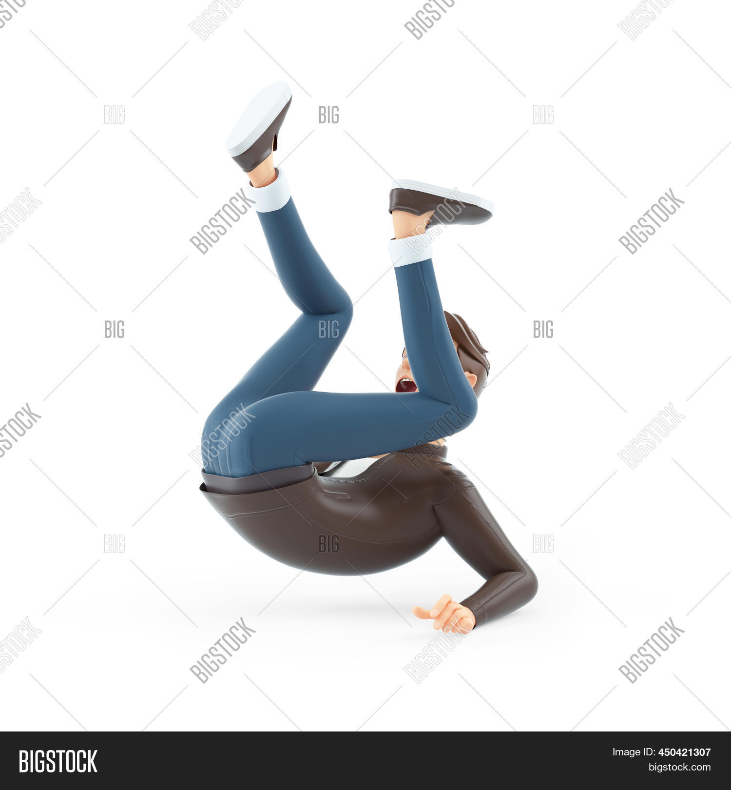 3d Cartoon Man Falling Image & Photo (Free Trial) | Bigstock