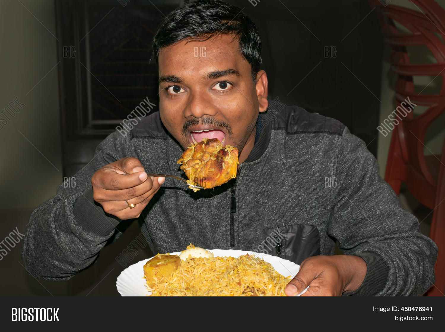 Indian Man Eating Image & Photo (Free Trial) | Bigstock
