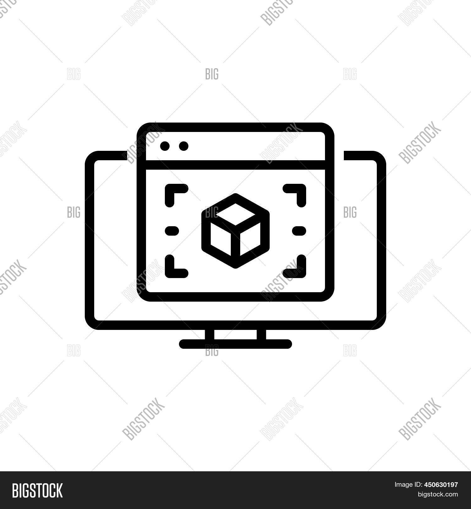Black Line Icon Image & Photo (Free Trial) | Bigstock