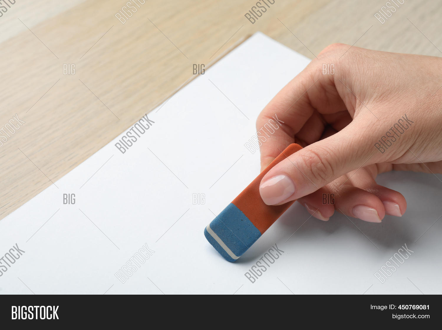 Woman Erasing Image & Photo (Free Trial) | Bigstock