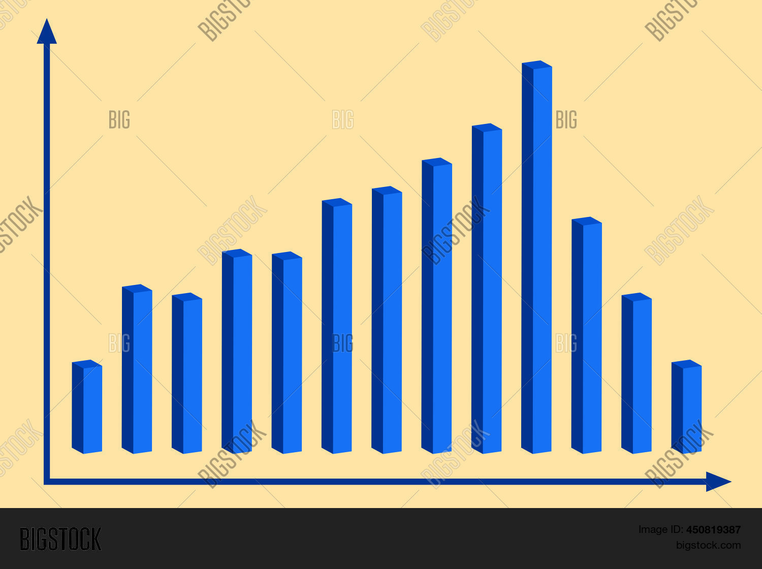 Graph Decrease Report Vector & Photo (Free Trial) | Bigstock