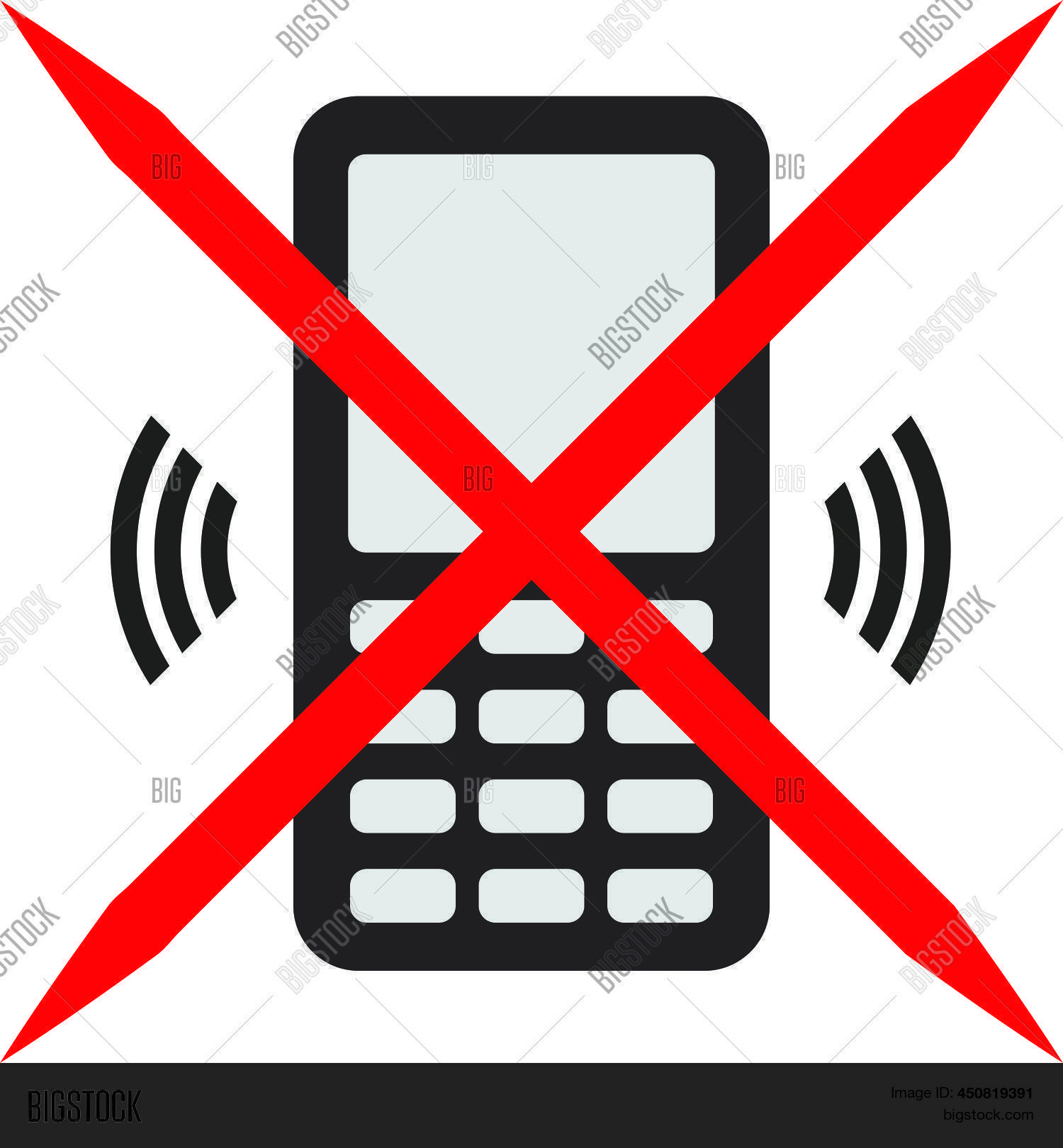 Telephone Warning Vector & Photo (Free Trial) | Bigstock