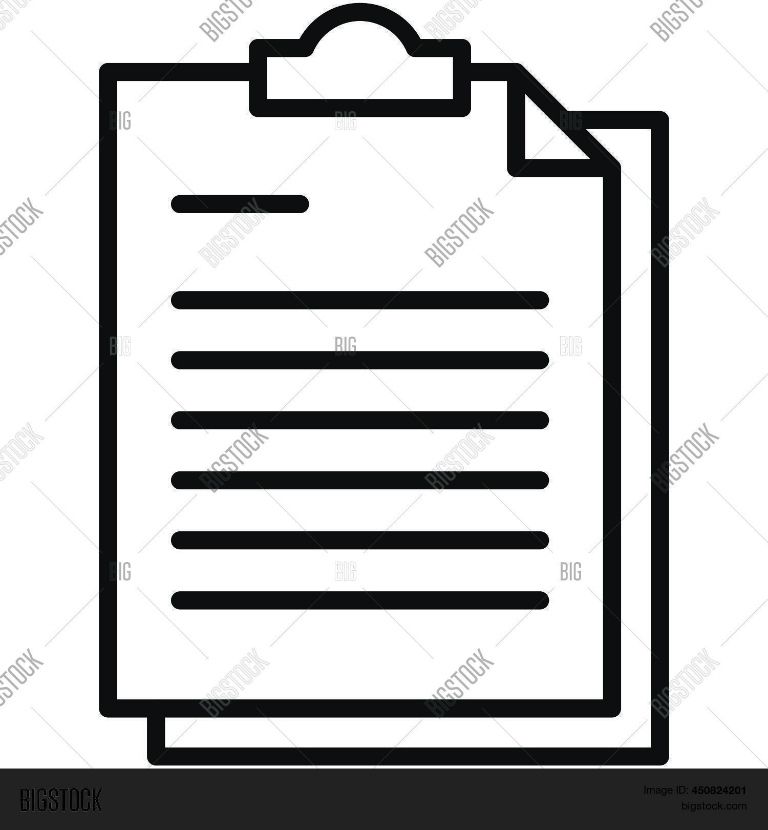 White Paper Icon, Vector & Photo (Free Trial) | Bigstock