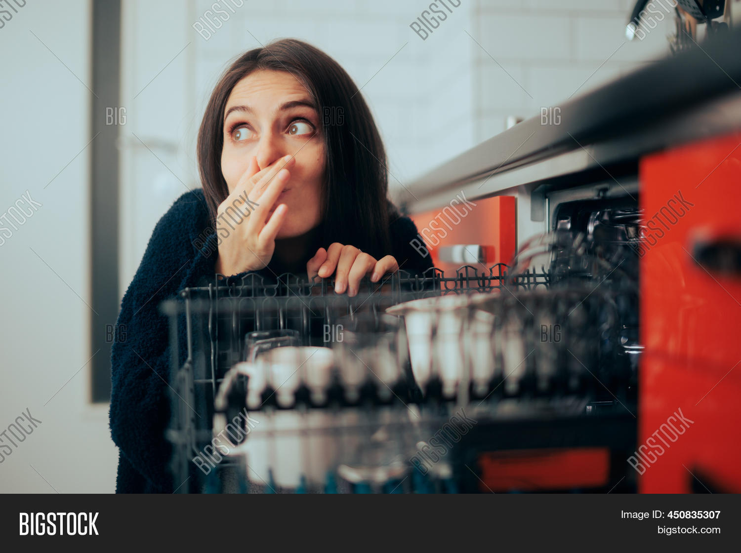 Woman Dealing Stinky Image & Photo (Free Trial) | Bigstock
