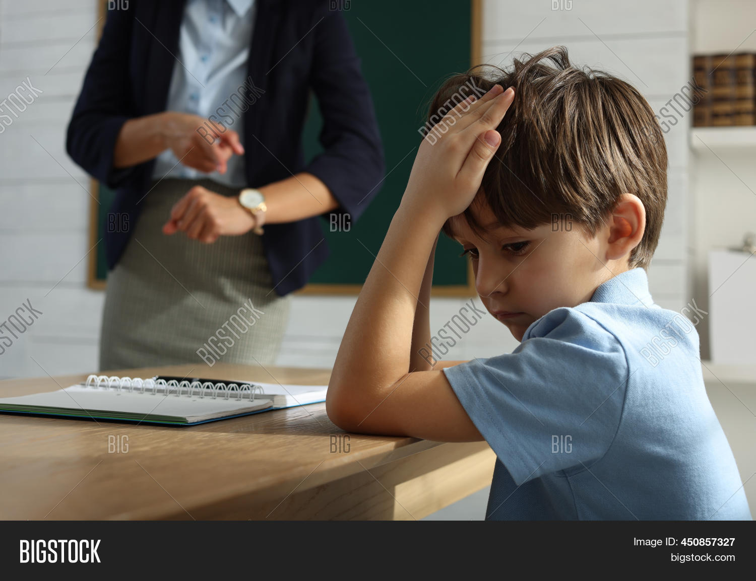 Teacher Pointing On Image & Photo (Free Trial) | Bigstock