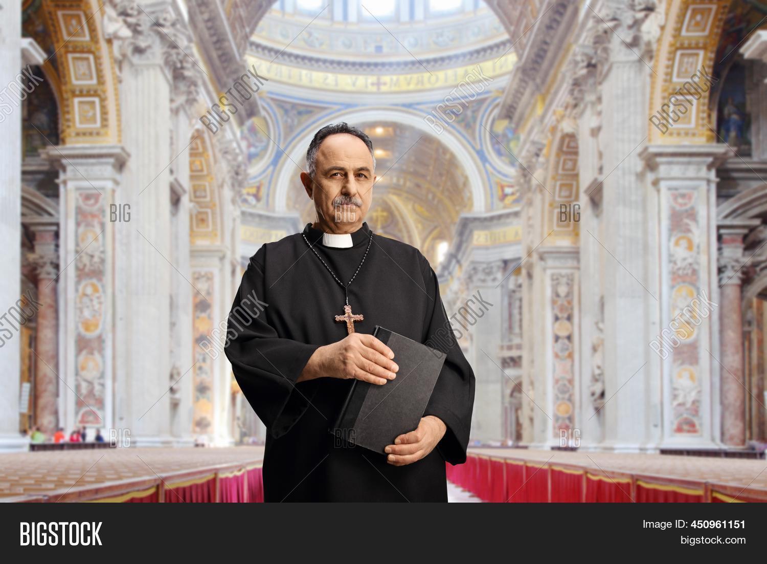 Mature Priest Holding Image & Photo (Free Trial) | Bigstock