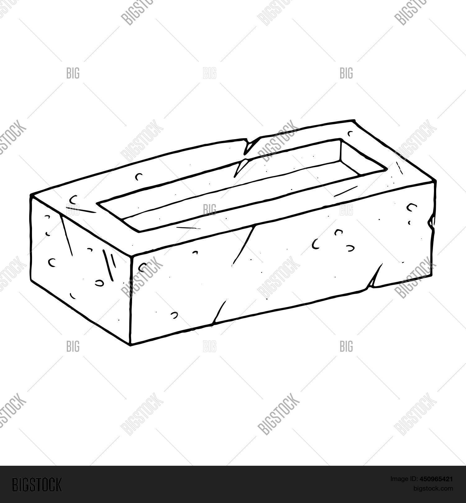 Brick Icon Hand Drawn Vector & Photo (Free Trial) | Bigstock