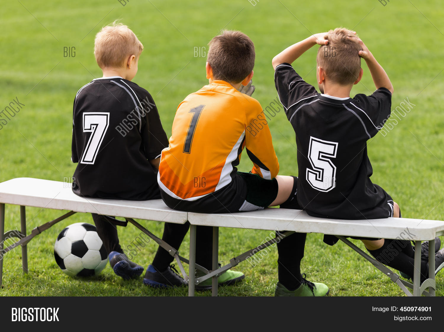 Soccer Players Sitting Image & Photo (Free Trial) | Bigstock