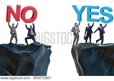 Businessmen YES NO Image & Photo (Free Trial) | Bigstock