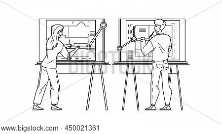 Architect Man Woman Vector & Photo (Free Trial) | Bigstock