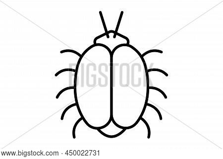 Bug Line Art Icon. Vector & Photo (Free Trial) | Bigstock