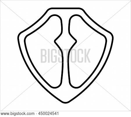 Shield Line Art Vector & Photo (Free Trial) | Bigstock