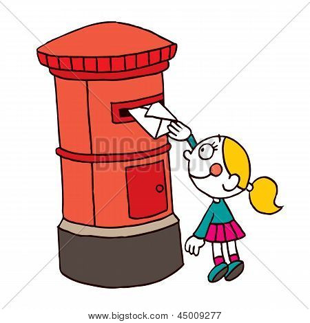 Posting Letter Vector & Photo (Free Trial) | Bigstock