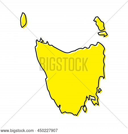 Simple Outline Map Vector & Photo (Free Trial) | Bigstock