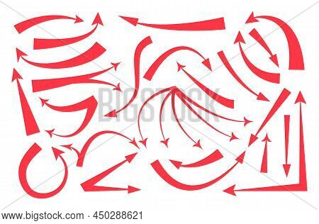 Red Arrow Set Vector Vector & Photo (Free Trial) | Bigstock
