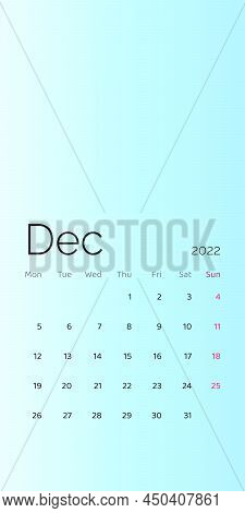 December 2022 Calendar Planner Set For Template Corporate Design Week ...