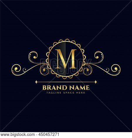 Letter M Luxury Logo Vector & Photo (Free Trial) | Bigstock