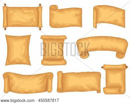 Three Cartoon Scrolls Vector & Photo (Free Trial) | Bigstock
