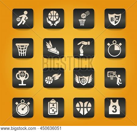 Basketball Symbols On Vector & Photo (Free Trial) | Bigstock