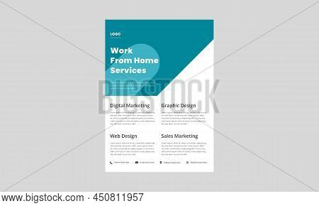 Work Home Flyer Vector & Photo (Free Trial) | Bigstock