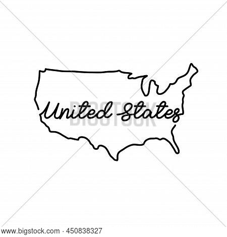 United States Outline Vector & Photo (Free Trial) | Bigstock